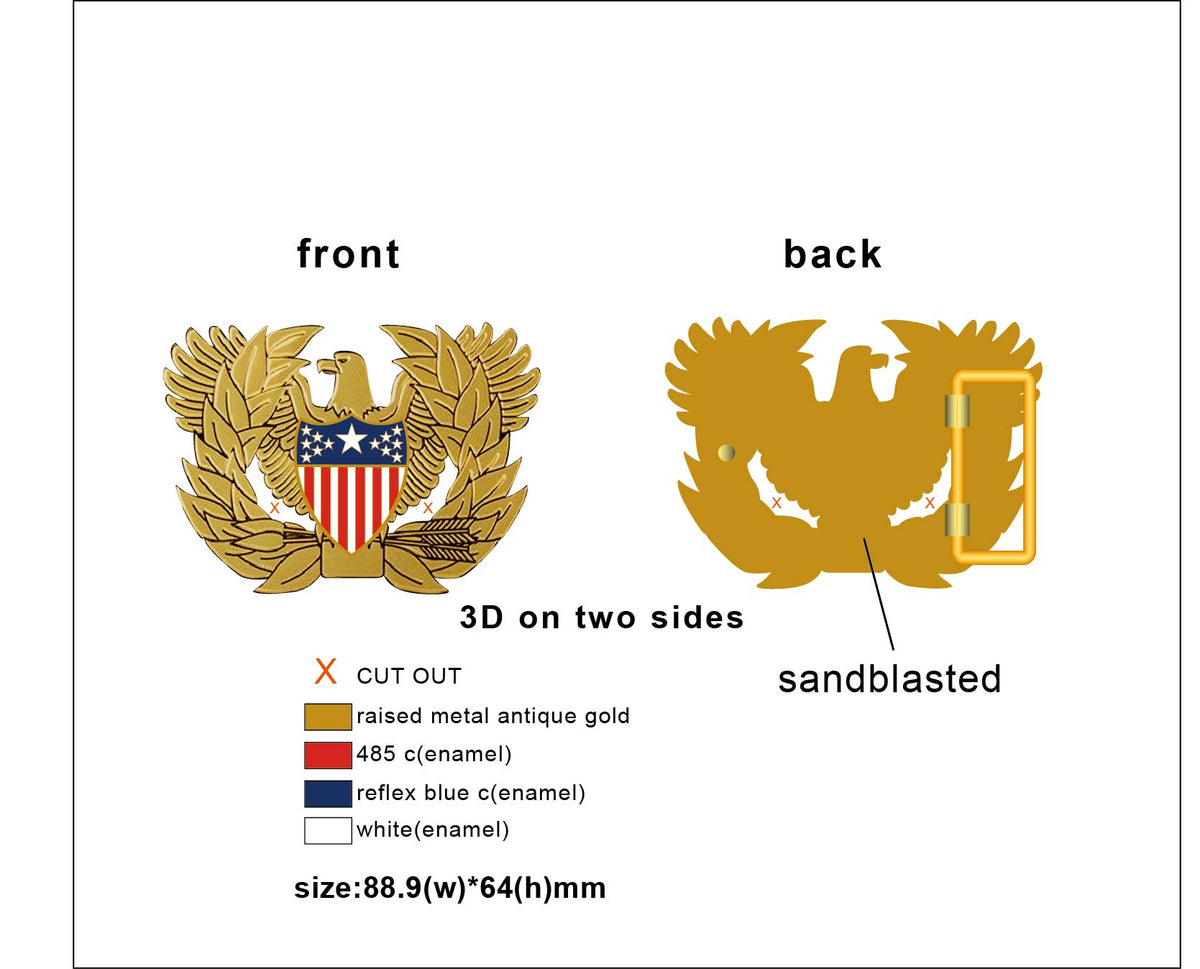 AG Branch Insignia Belt Buckle – Talented Tenth Apparel