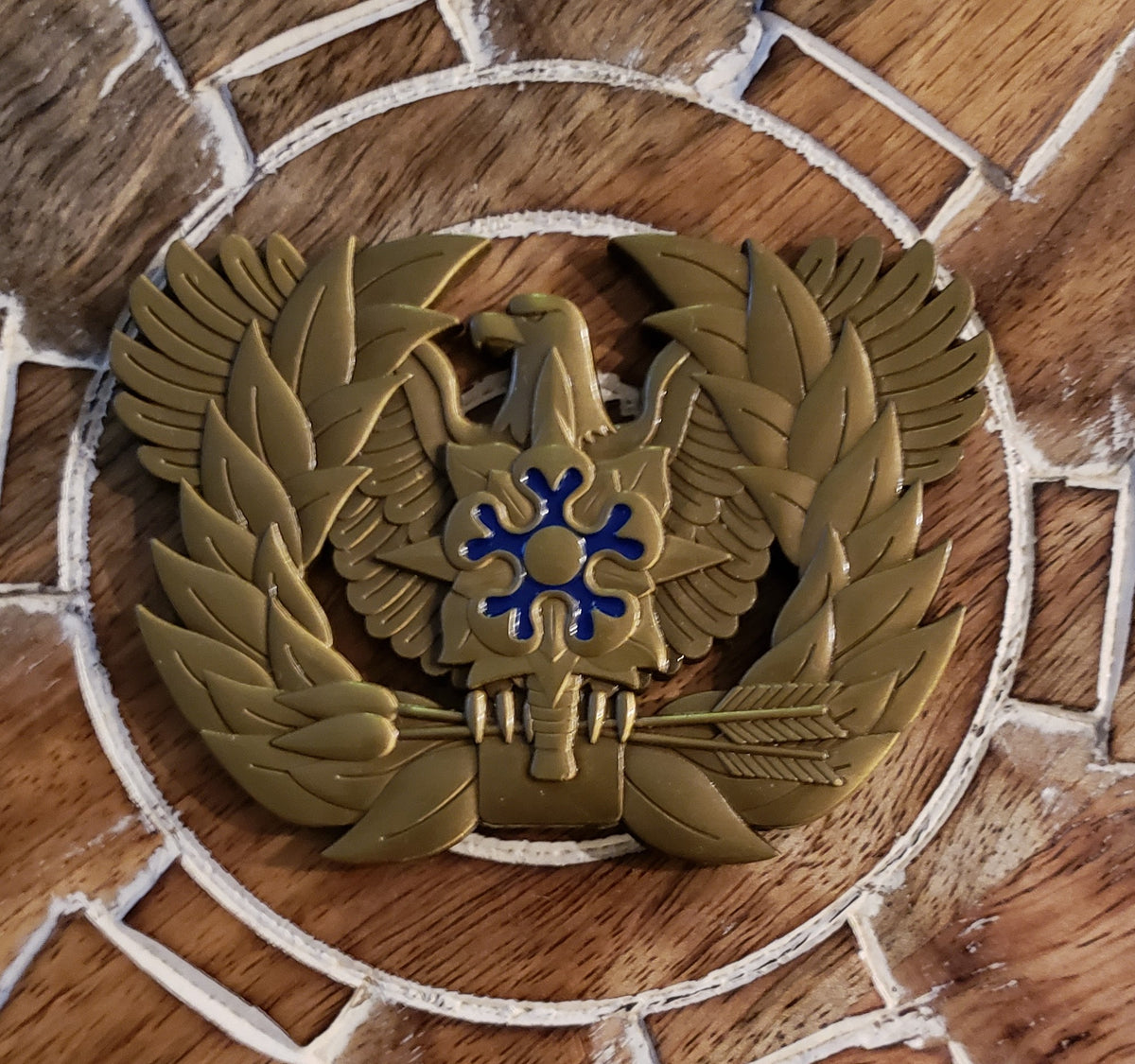 Military Intelligence Branch Eagle Rising Coin – Talented Tenth Apparel